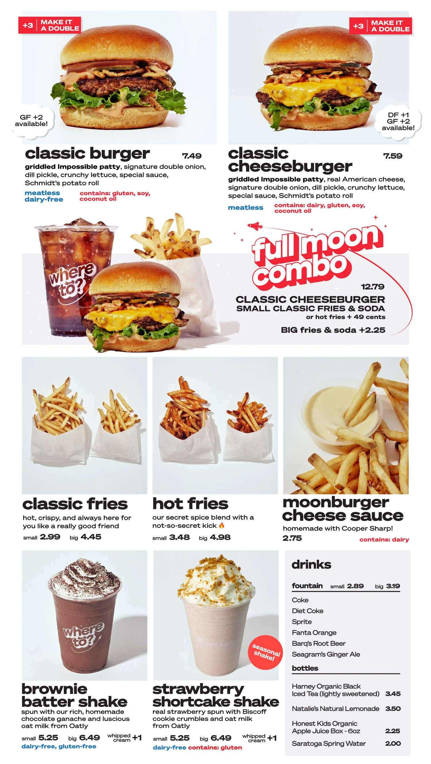 Menu — Moonburger