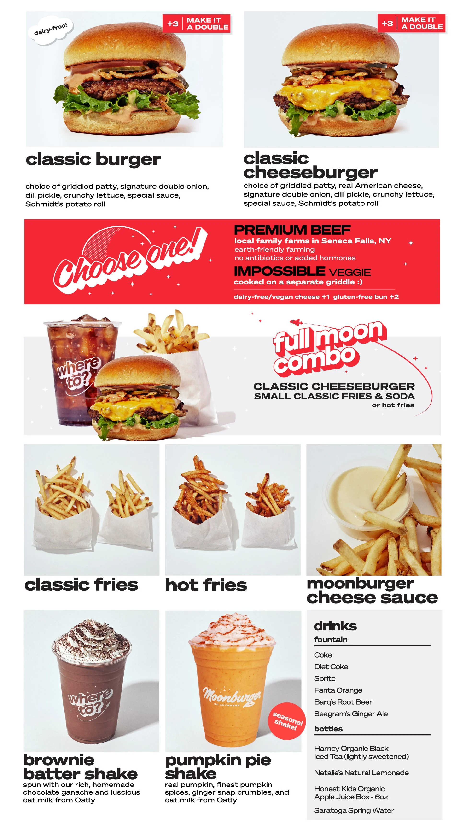 Menu — Moonburger