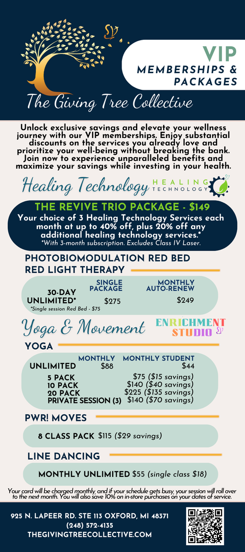 VIP Memberships & Packages — The Giving Tree Collective