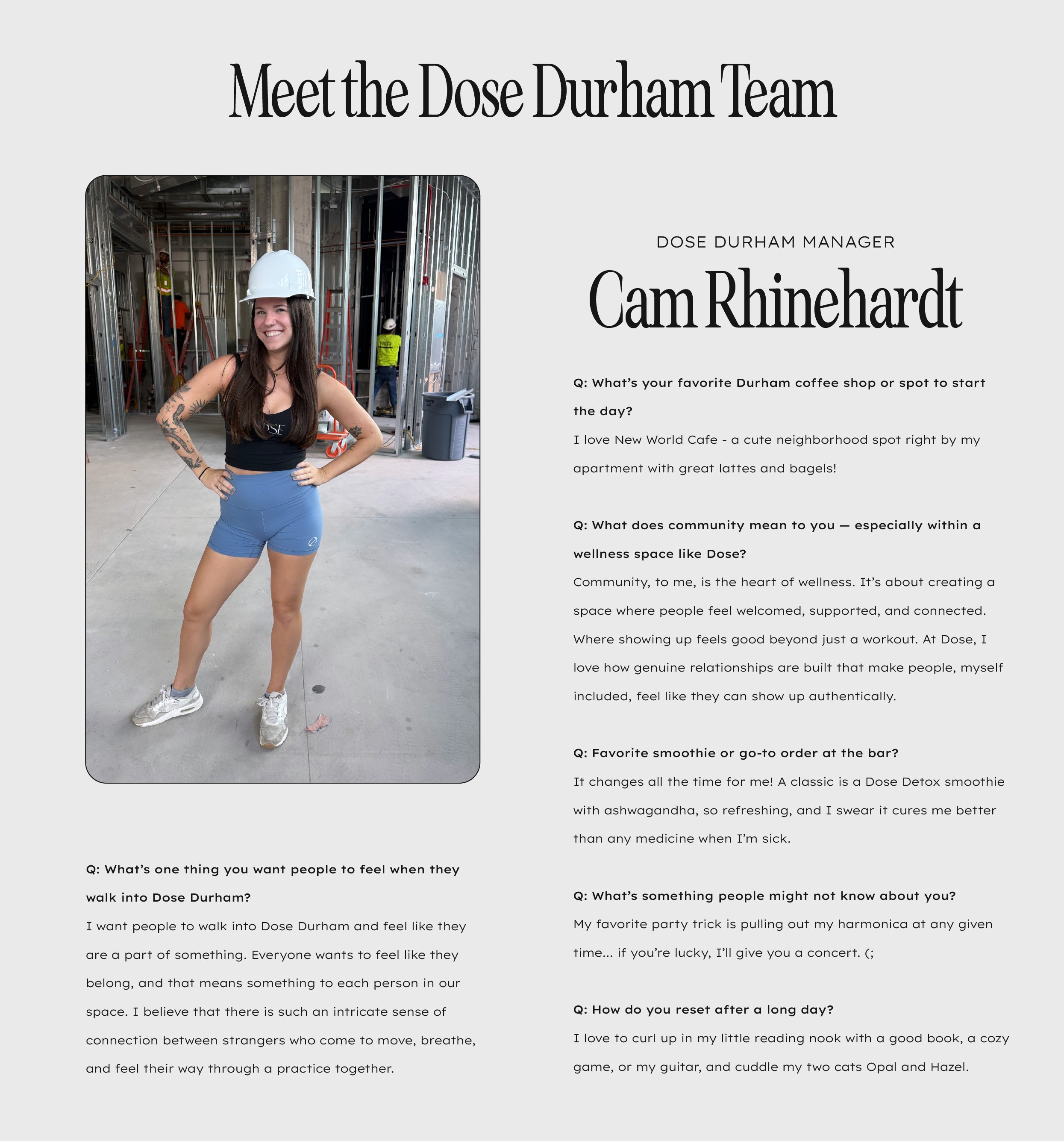 Durham | Dose Yoga + Café