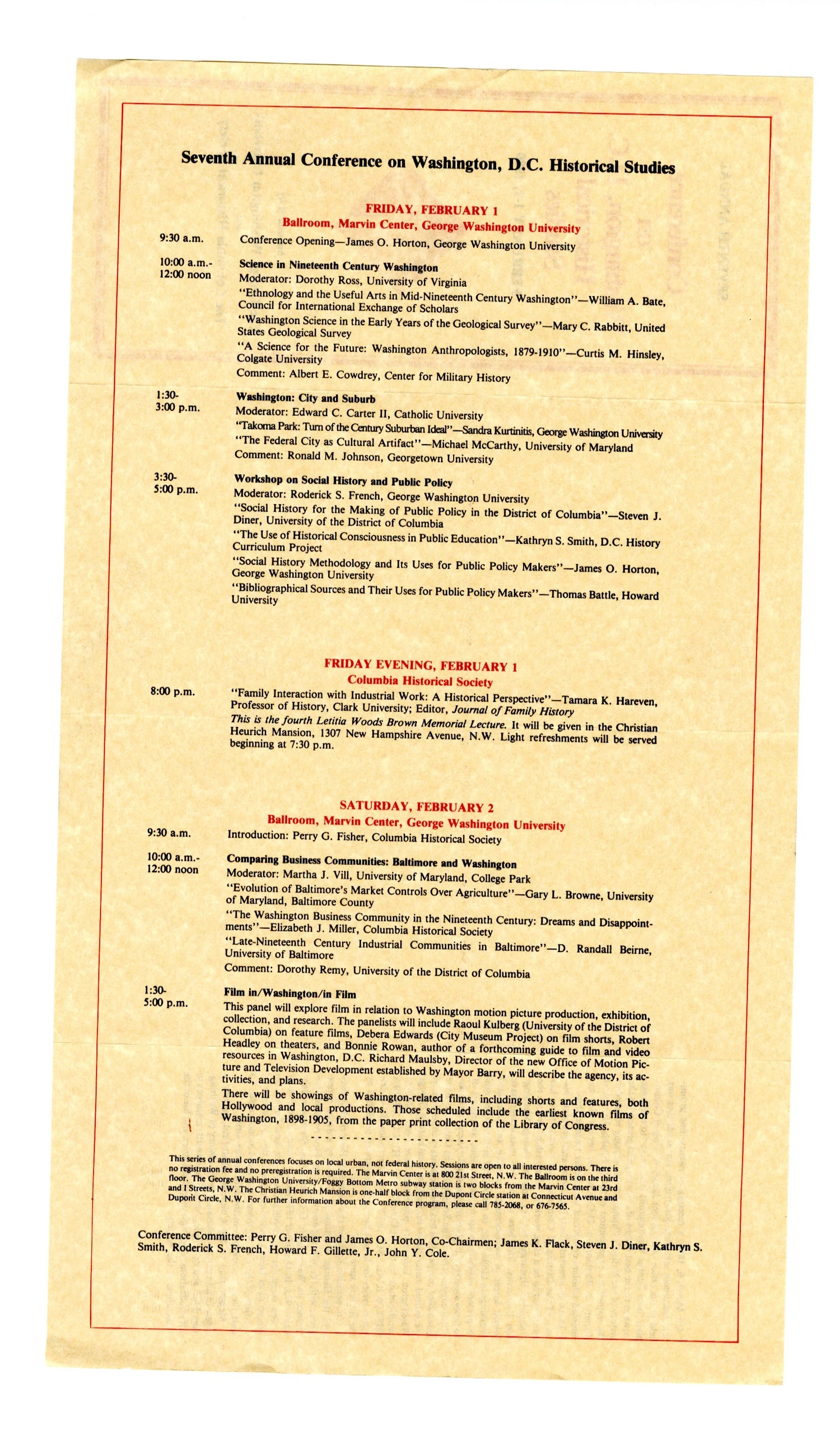 Programs — DC History Conference