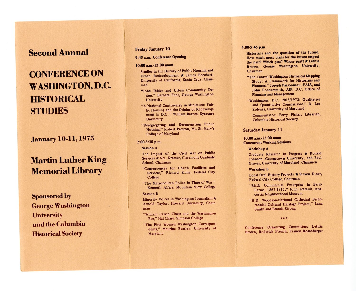 Programs — DC History Conference