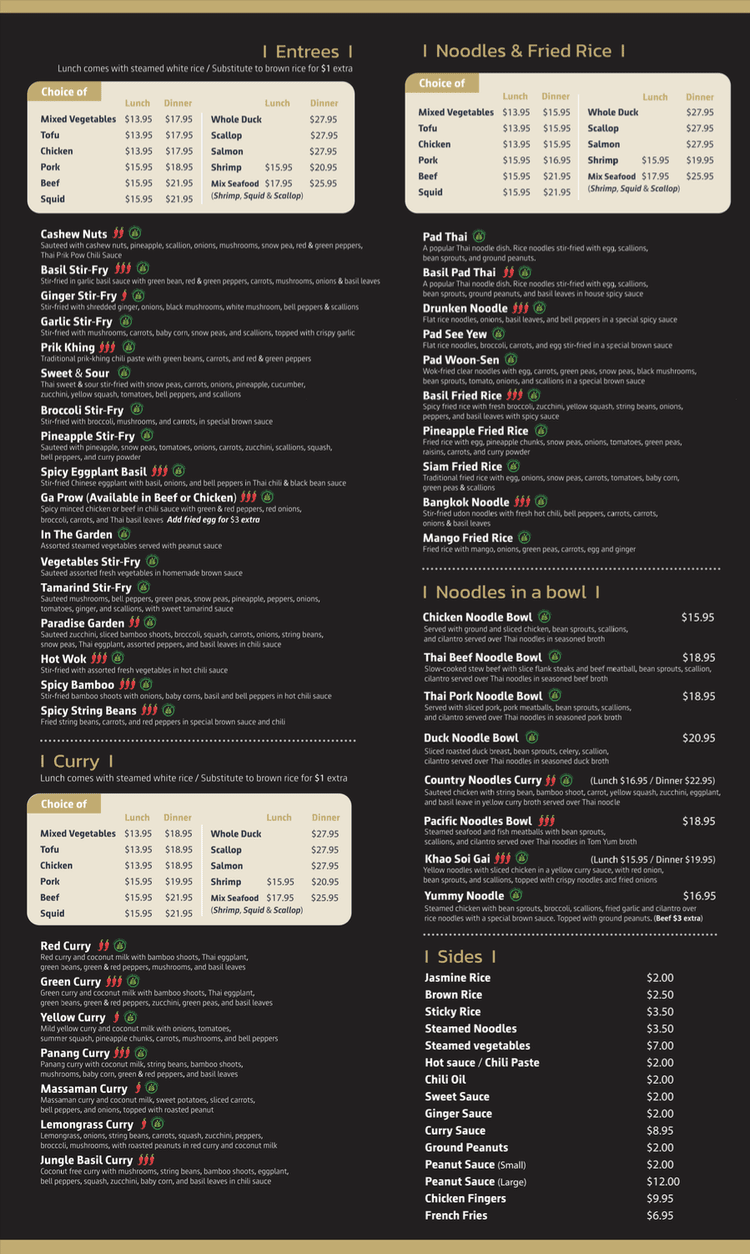 Menu 1 — La Miette La Mai