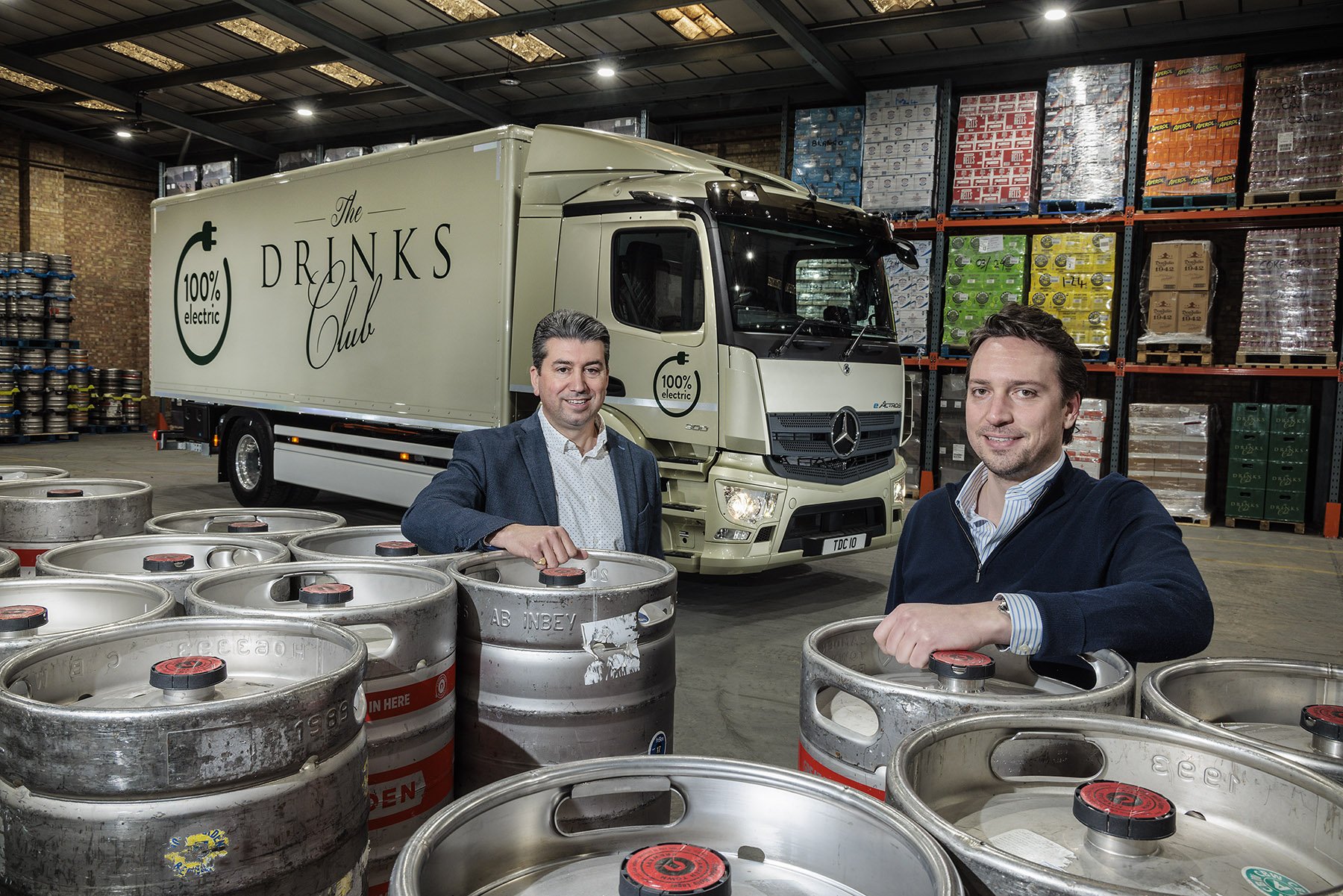 Electric Mercedes-Benz Truck Delivering For The Drinks Club — Driven