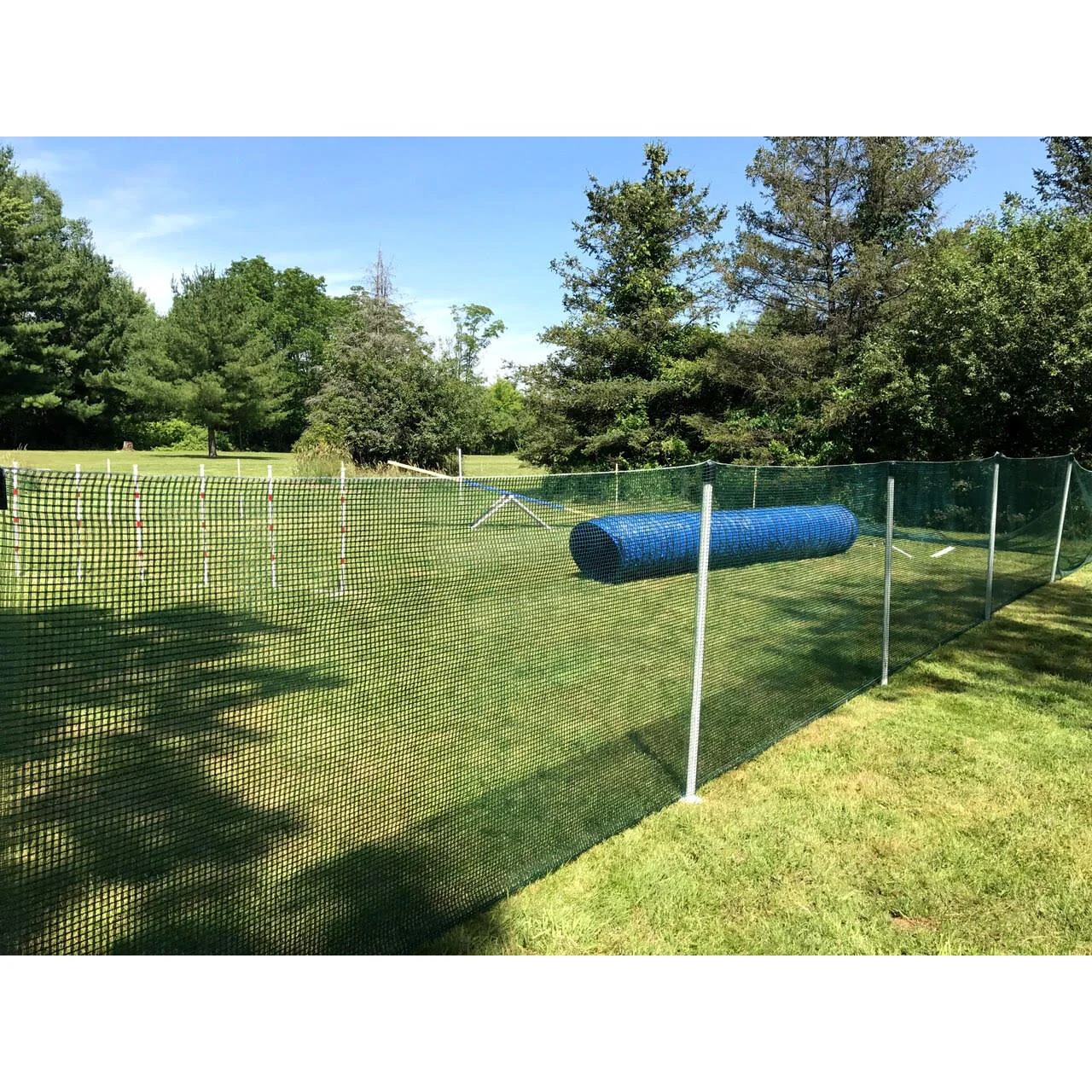 Outfield Safety Fence Net 4ft x 150ft w/Posts | Baseball Outfield Fence ...