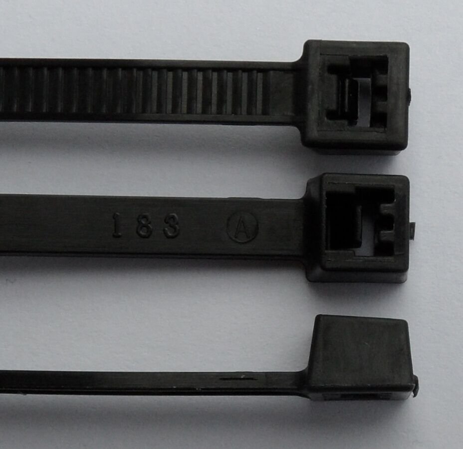 4" Cable Zip Ties | 18lb. minimum tensile strength | Nylon 6/6 | Made ...