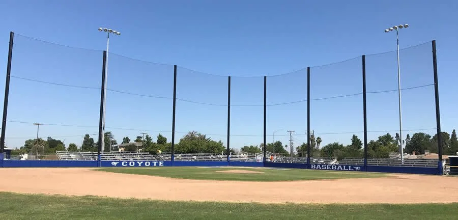 #36 Nylon Backstop Foul Ball Netting 150ft Long | Jones-Sports.com