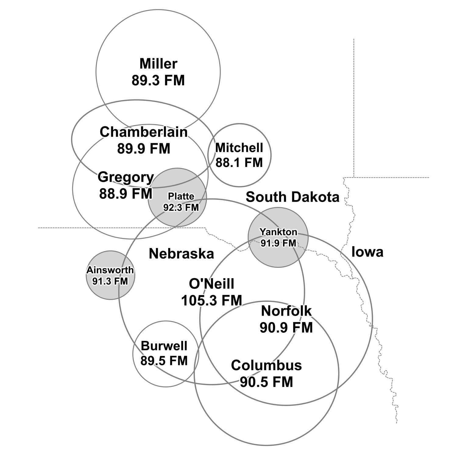 Coverage Map — GoodNewsGreatMusic.org