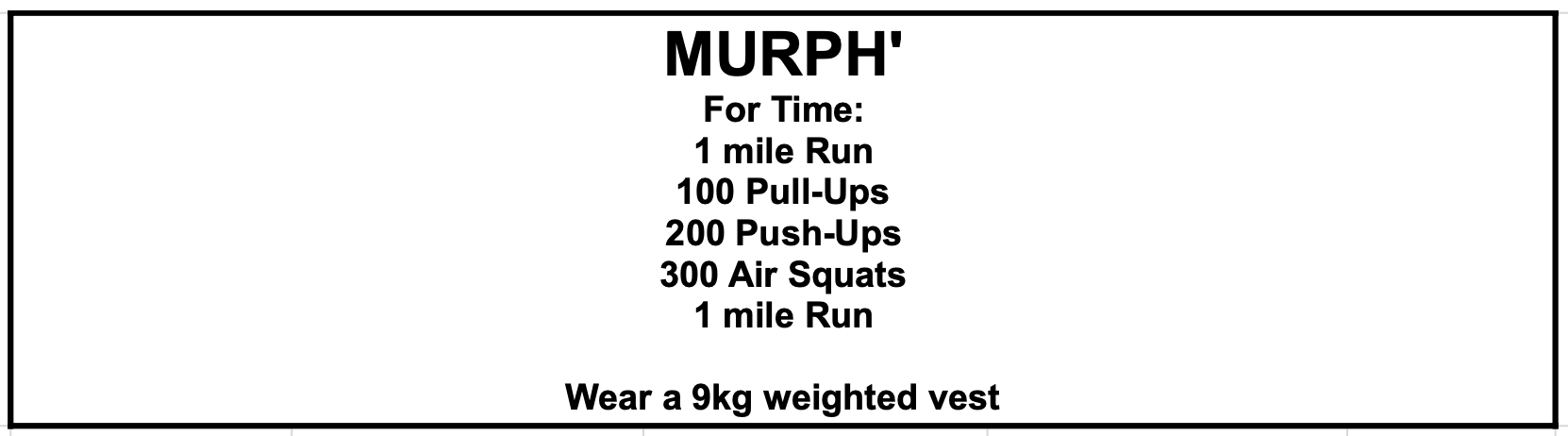Murph Crossfit Workout Scaled | EOUA Blog