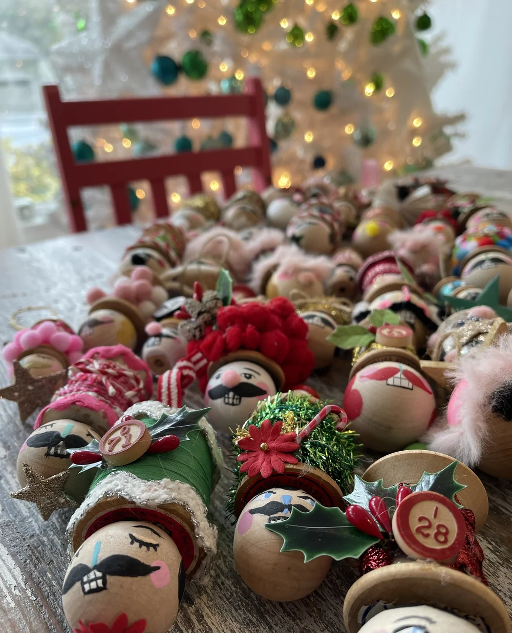 santa punch needle kit — noodle & lou