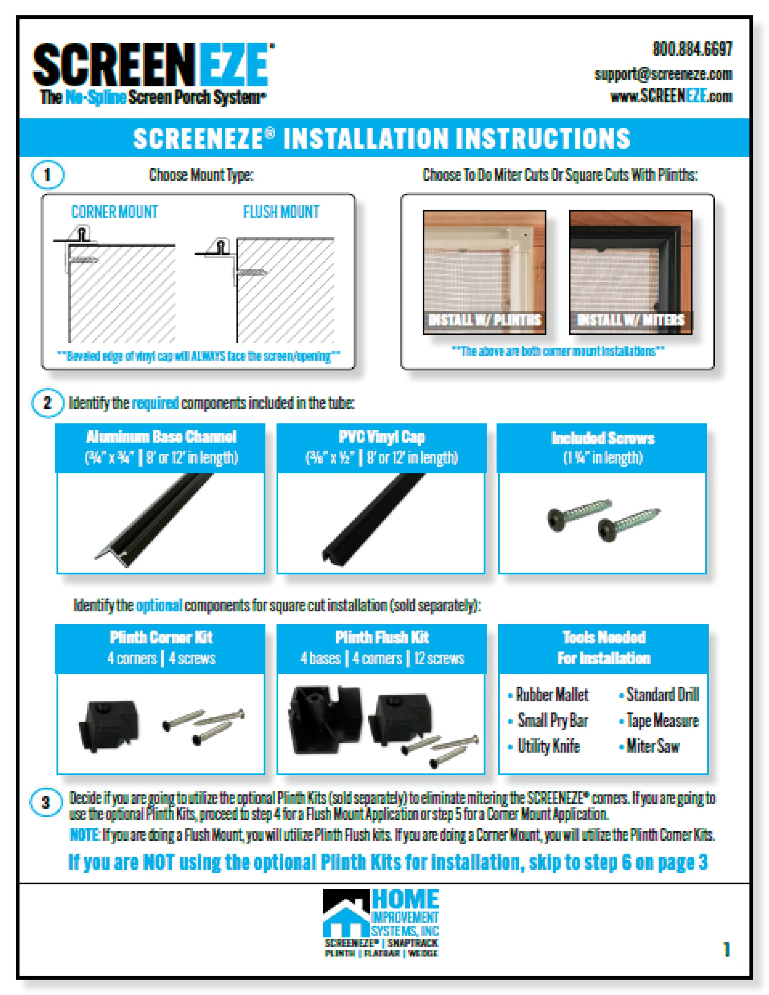 SCREENEZE | No-Spline Screen Porch Systems