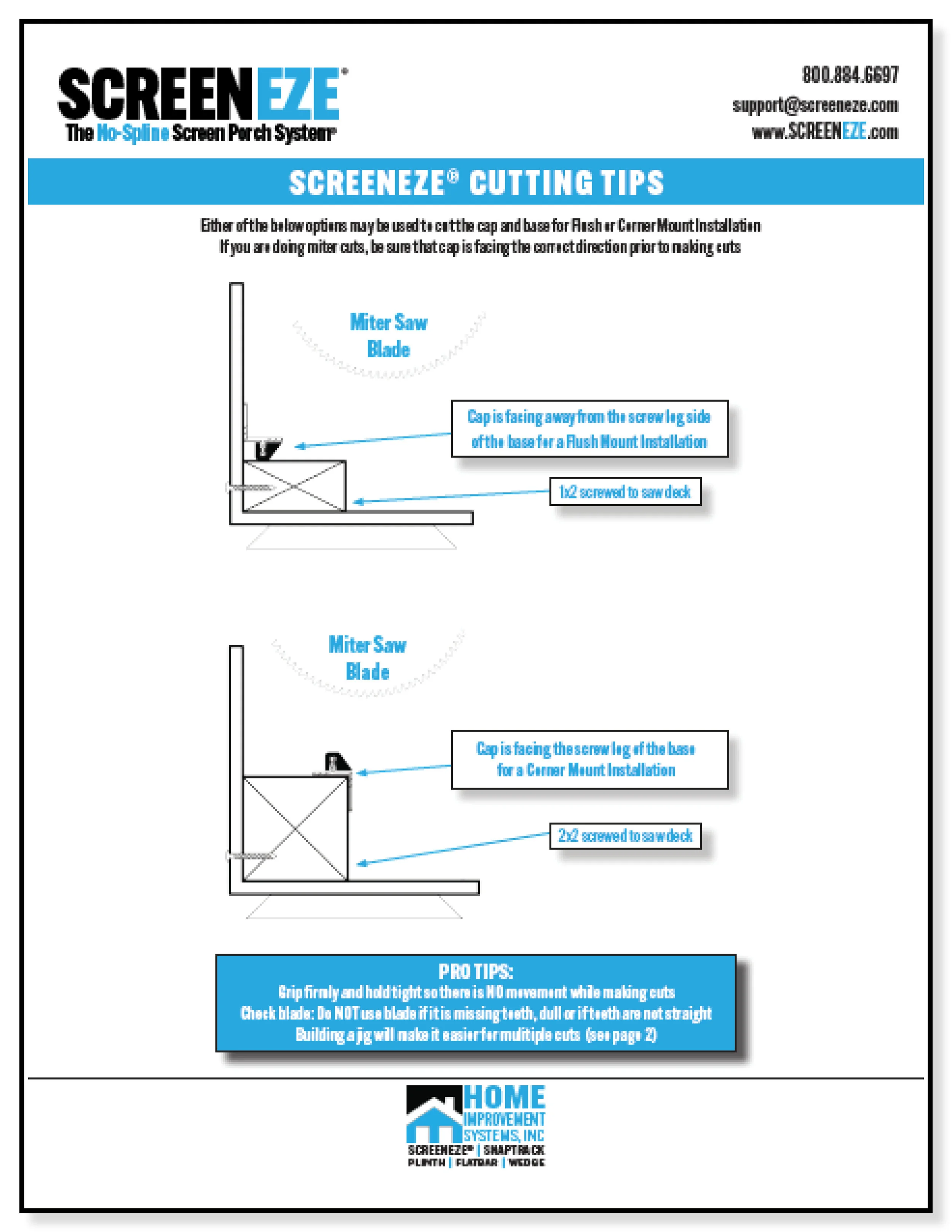 SCREENEZE | No-Spline Screen Porch Systems