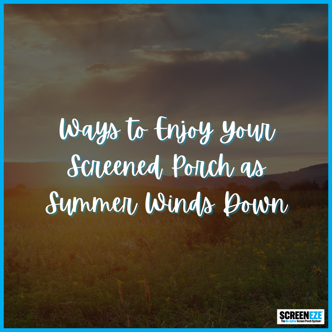 SCREENEZE | No-Spline Screen Porch Systems