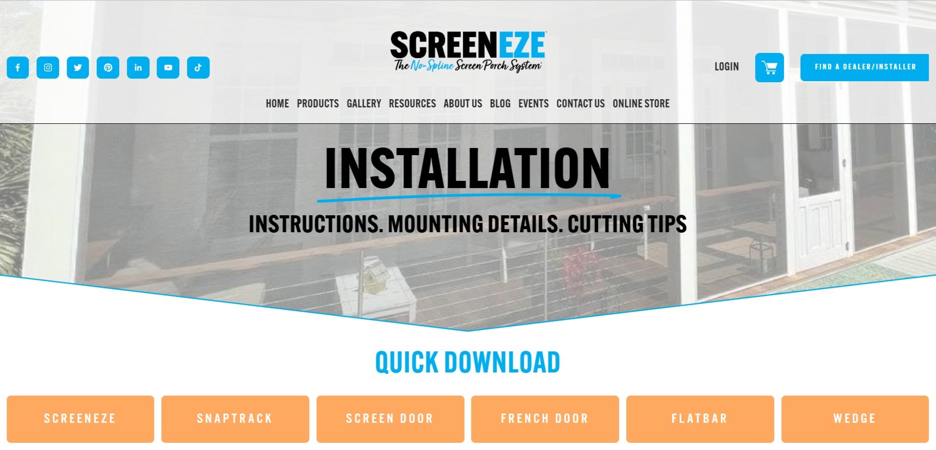 SCREENEZE | No-Spline Screen Porch Systems