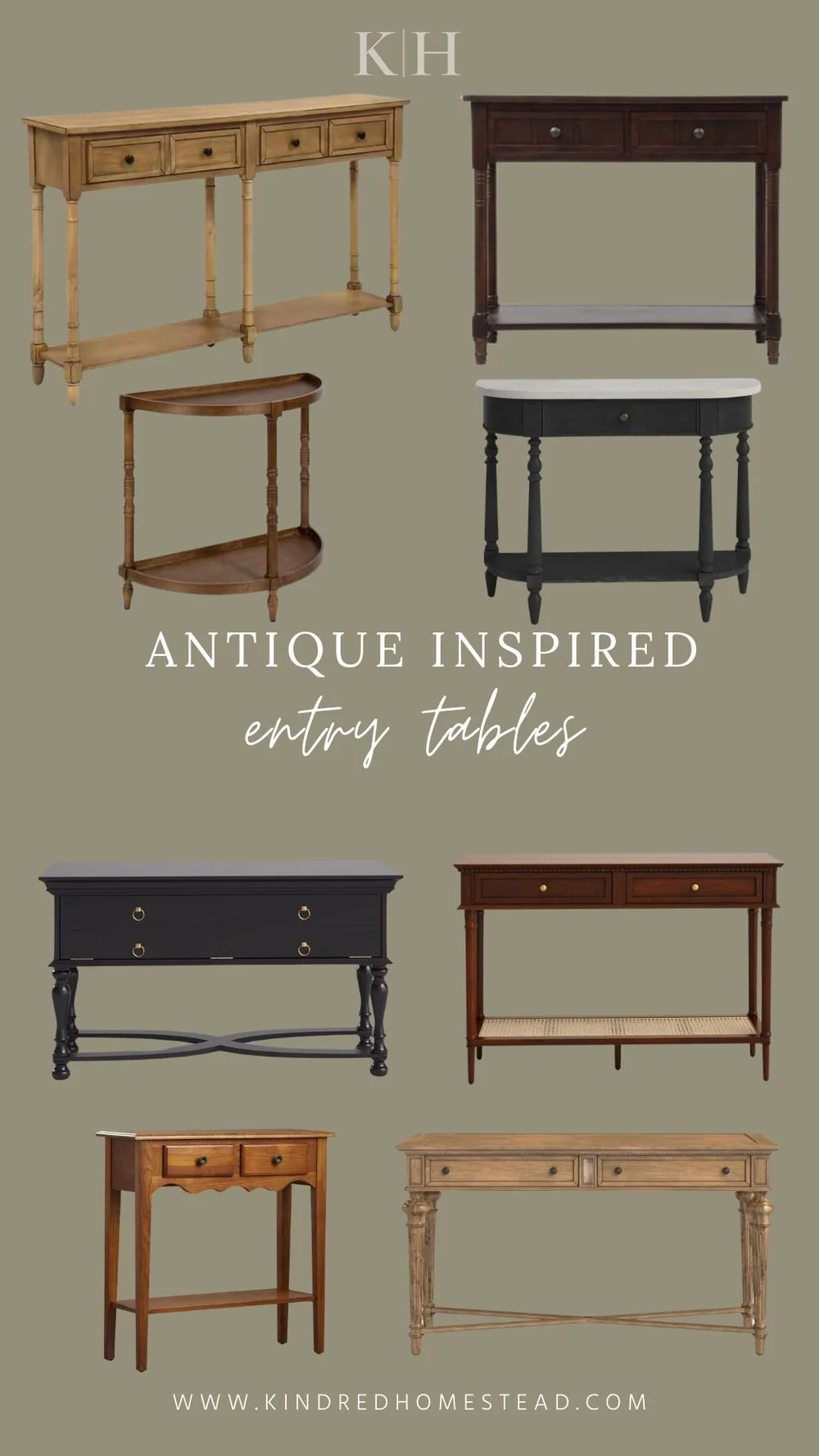 Antique Inspired: Entry tables — KINDRED HOMESTEAD