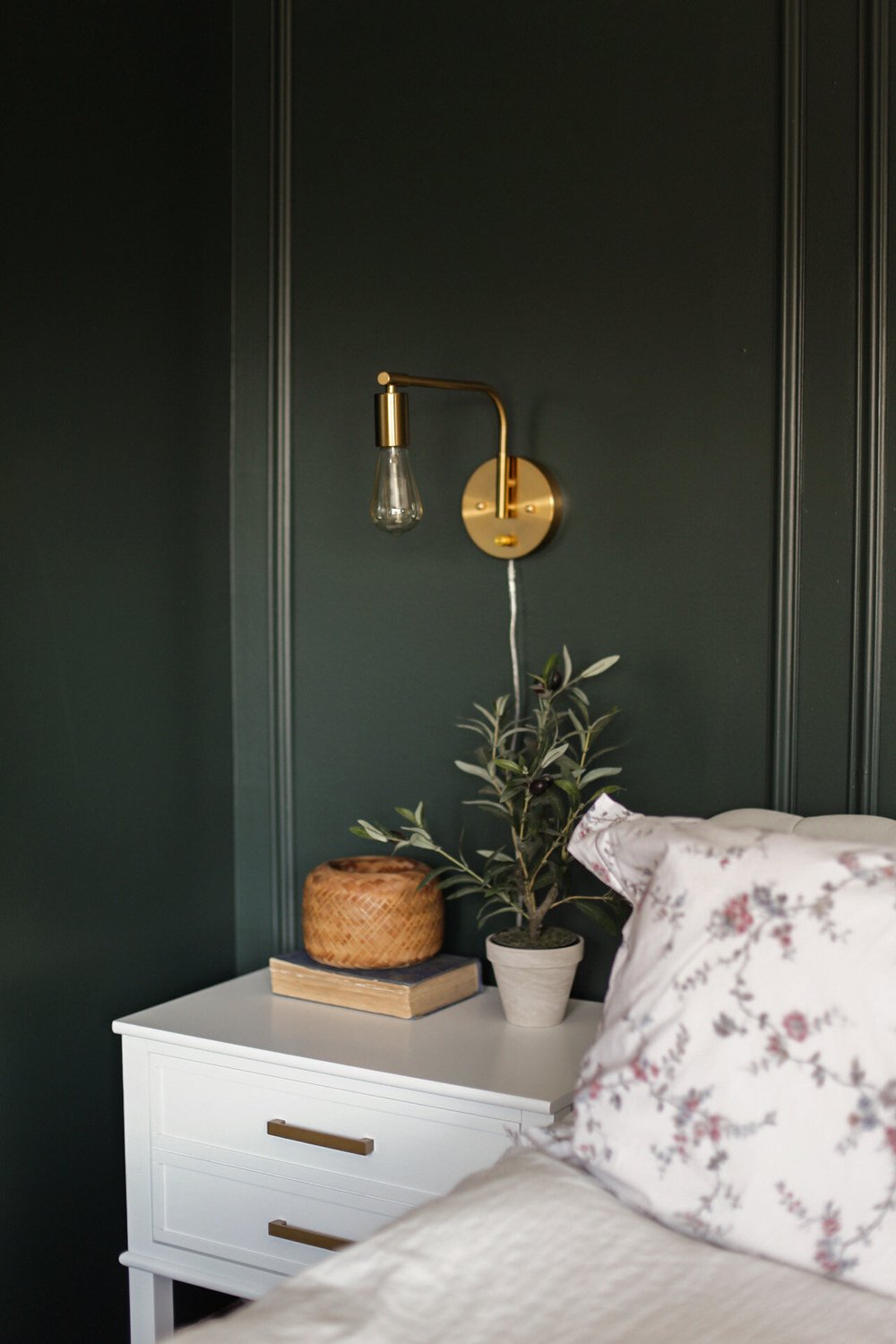 Going For The Bold & Gold: Bedroom Color & Wall Lamps — KINDRED HOMESTEAD