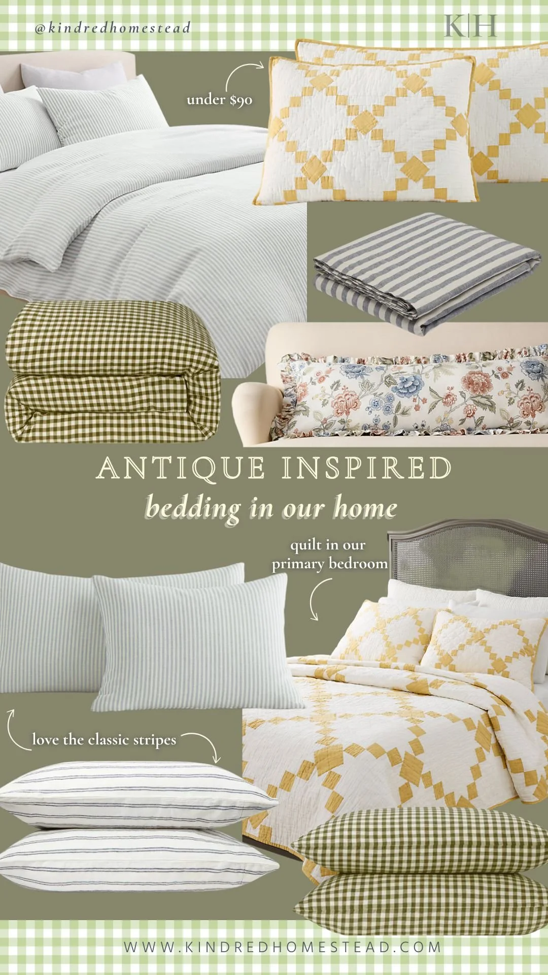 Antique Inspired Bedding In Our Home — KINDRED HOMESTEAD