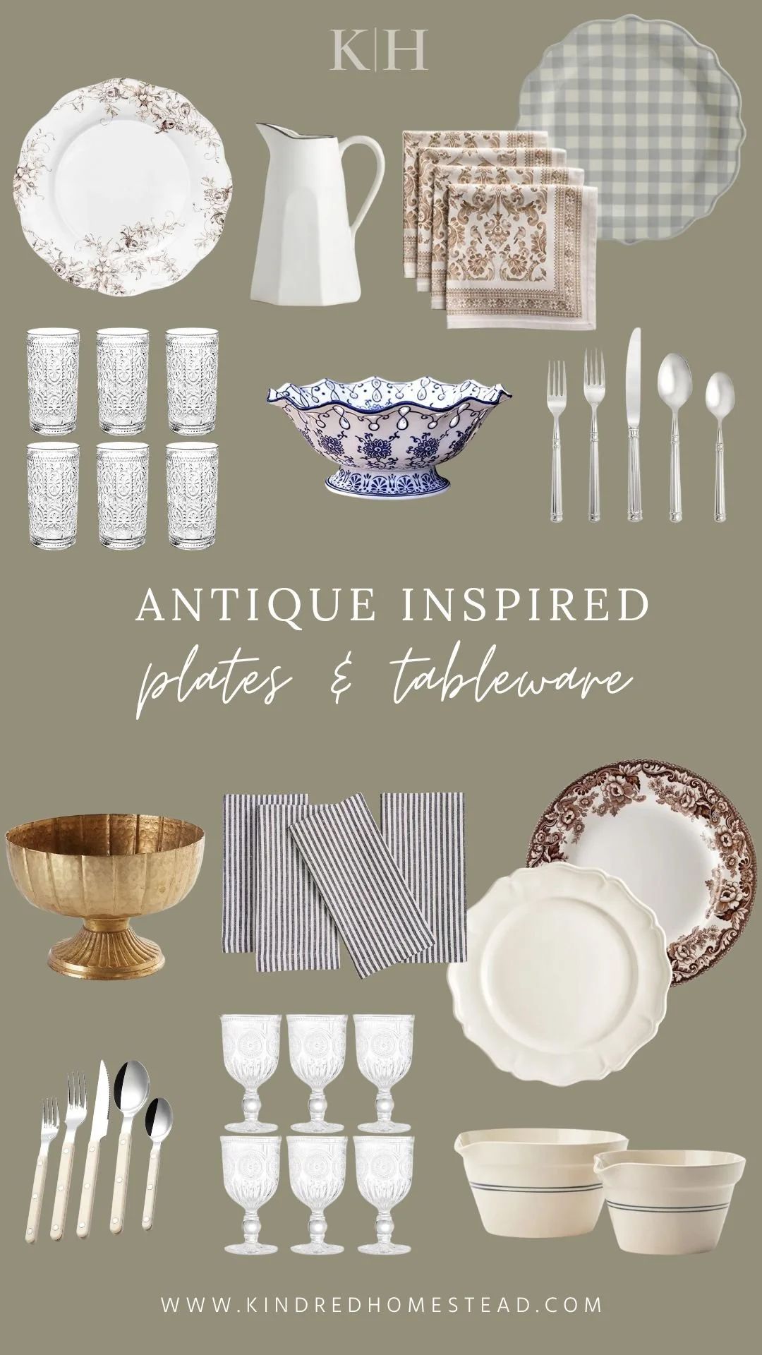 Antique Inspired: Dishes & Tableware — KINDRED HOMESTEAD