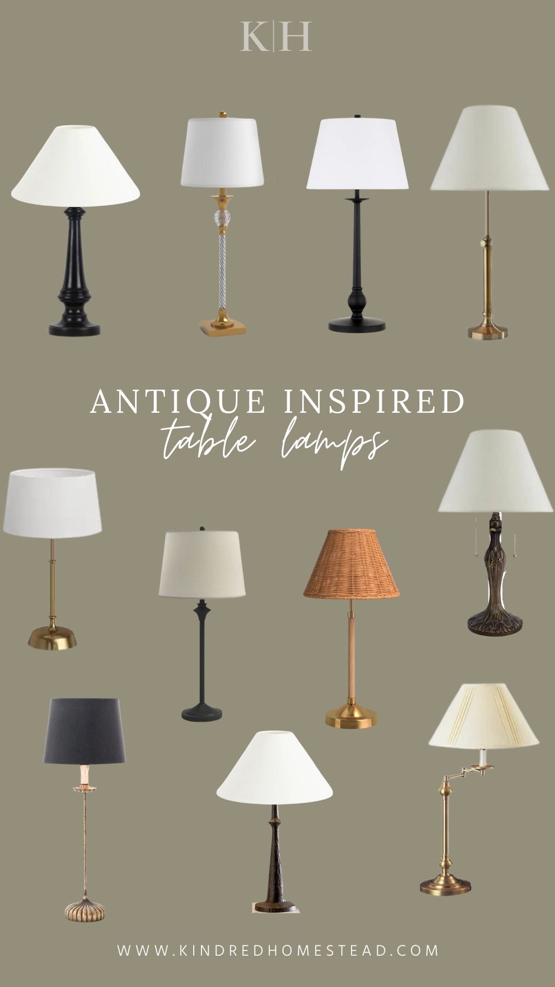 Antique Inspired Lamps — KINDRED HOMESTEAD