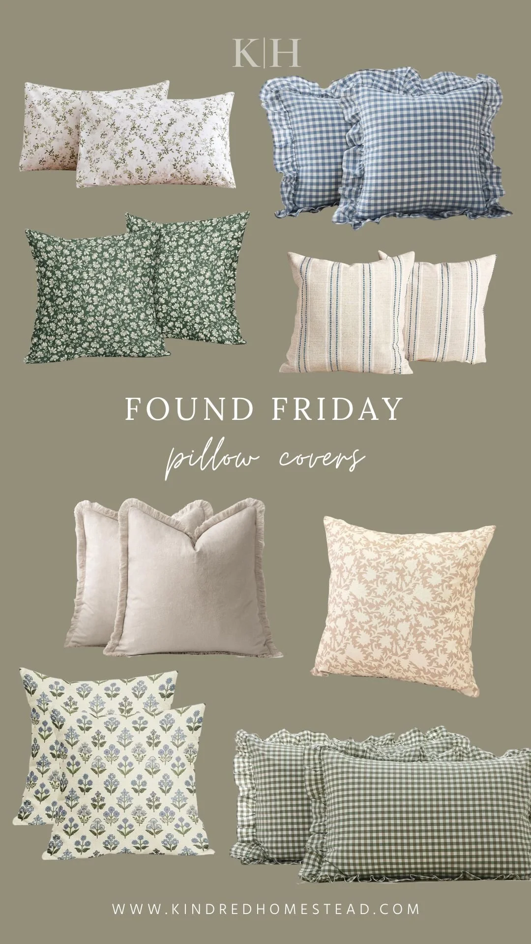 Found Friday: Throw Pillow Covers — KINDRED HOMESTEAD