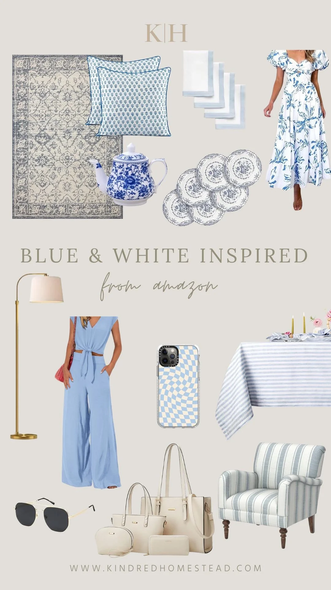 Blue & White Amazon Finds — KINDRED HOMESTEAD