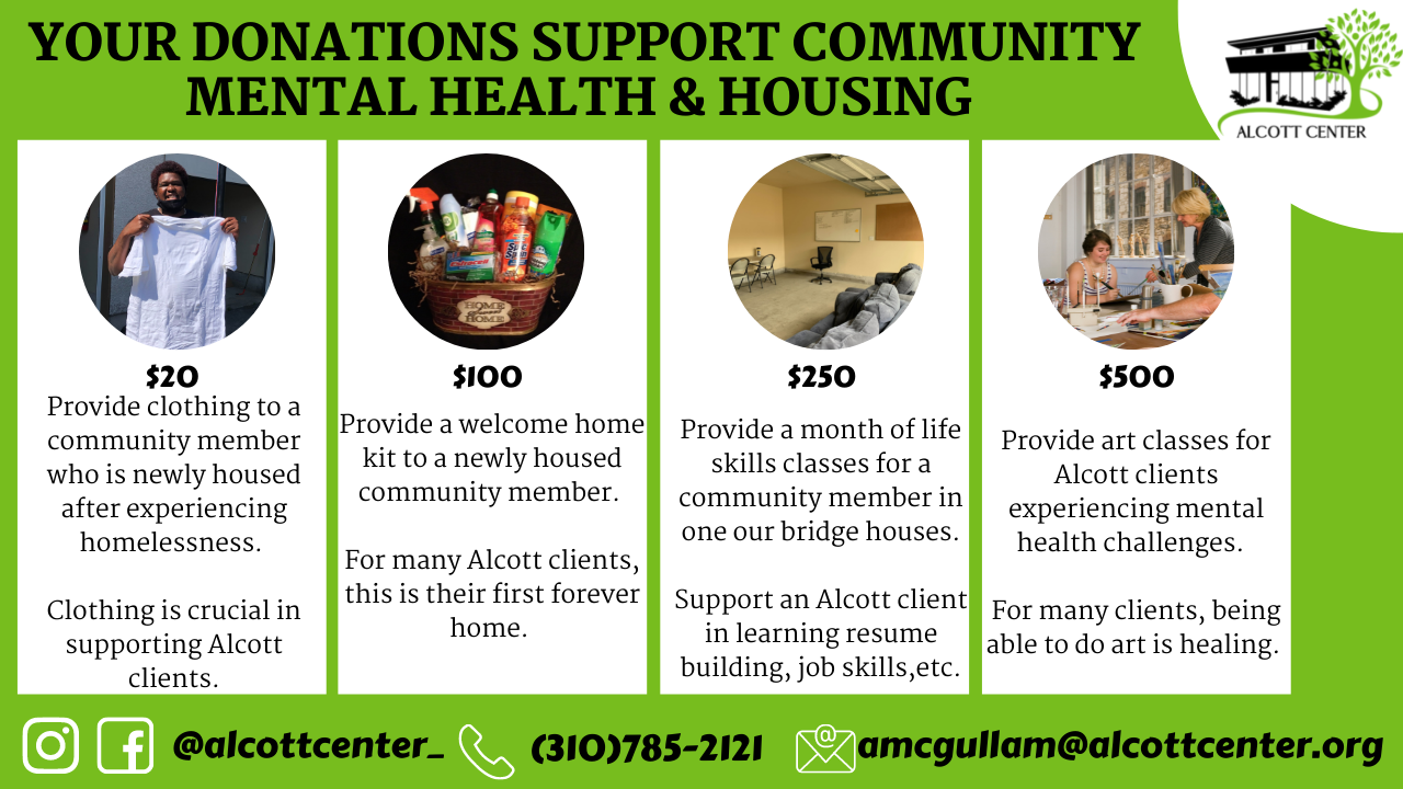 Donate — Alcott Center for Mental Health Services