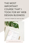 The most important course that I took for my Web Design business and ...