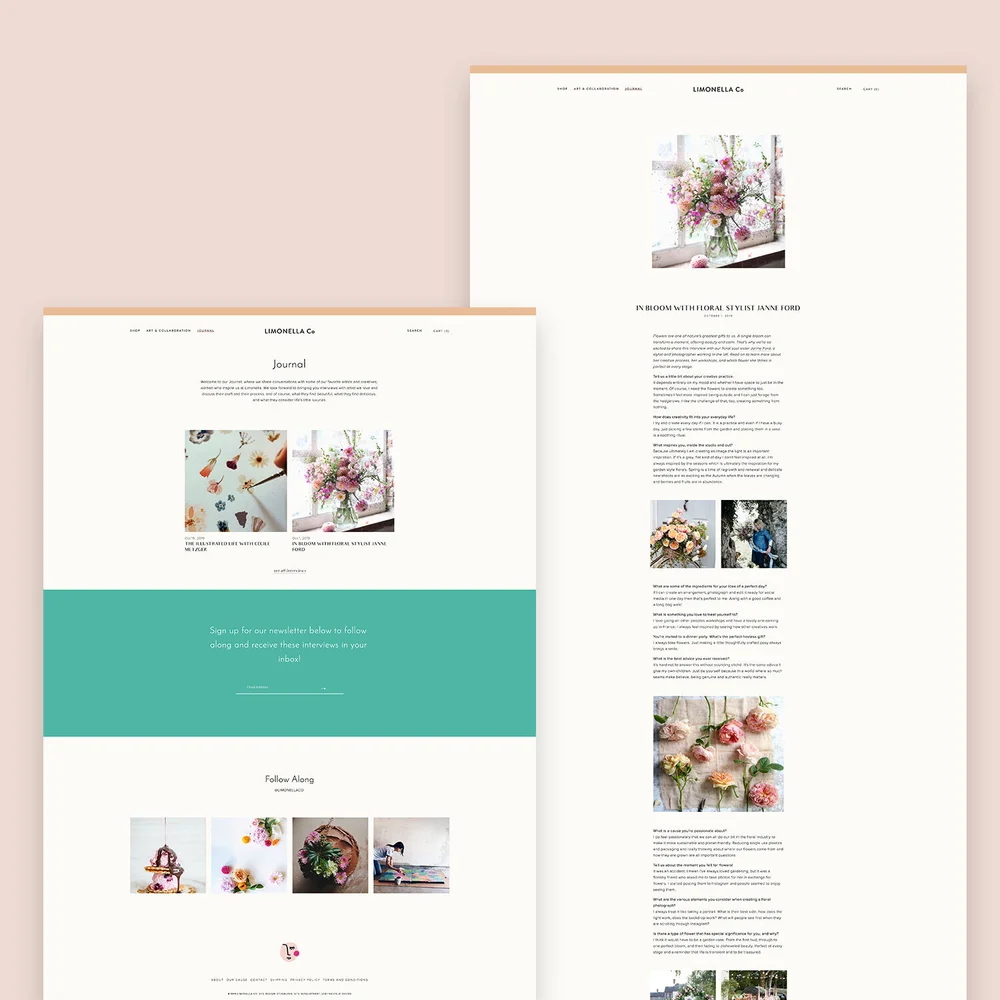 Limonella Website Development — Jodi Neufeld Design | Squarespace web ...