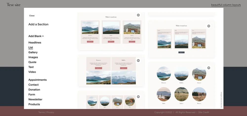 Easy column layouts in Squarespace 7.1 — Jodi Neufeld Design ...