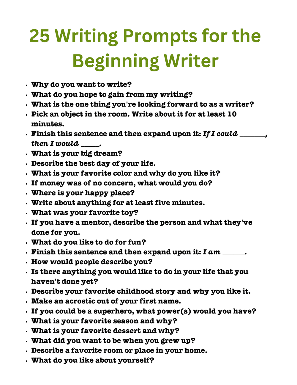 Free Resources — Lori A. Peters, Author