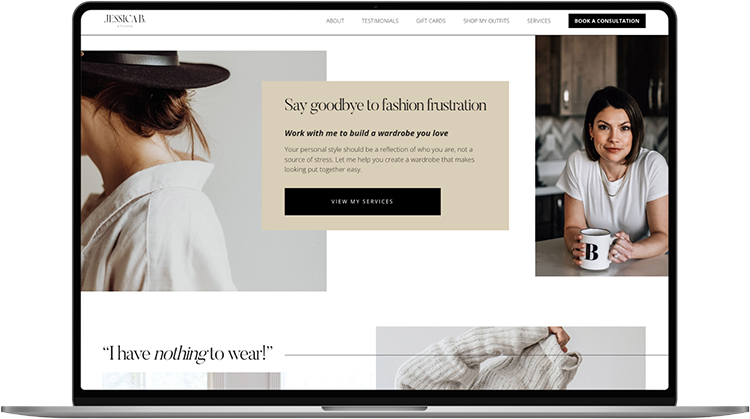 Modern and Editorial Personal Stylist Website Design — Sunday Muse ...