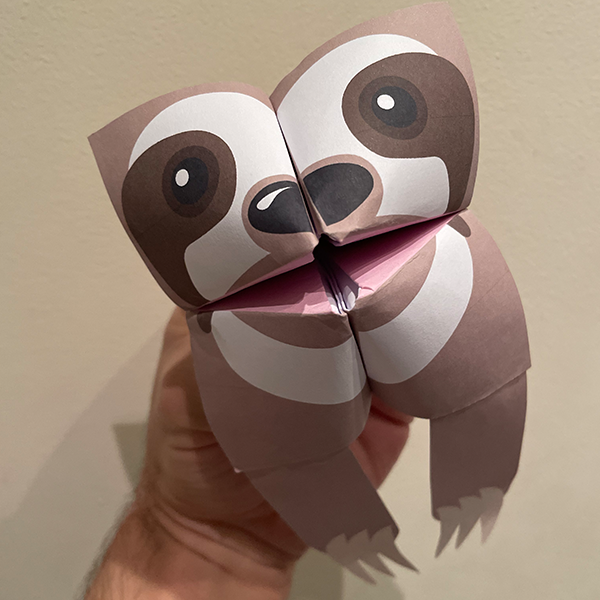 Animal Fortune Teller Paper Puppets — Oystercatchers