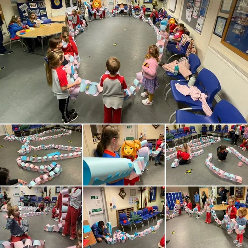 Paper chain dragon — Oystercatchers