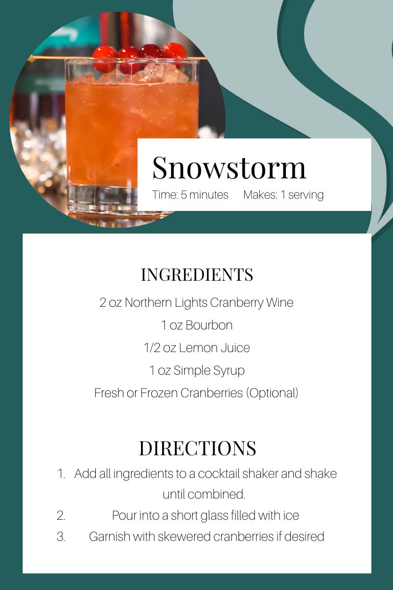 Snowstorm Cocktail — Northern Lights Winery