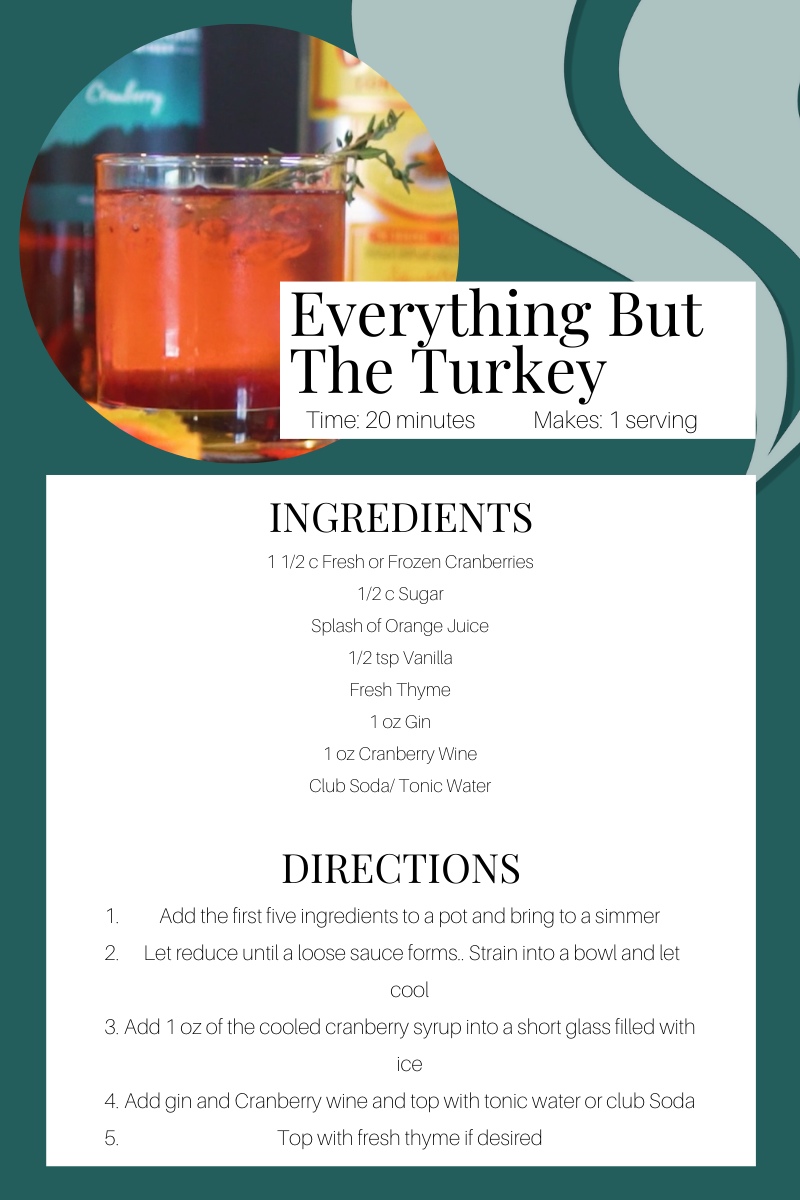 Everything But The Turkey Cocktail — Northern Lights Winery