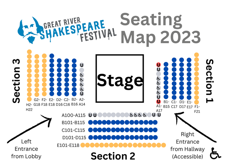 Seating Chart — Great River Shakespeare Festival