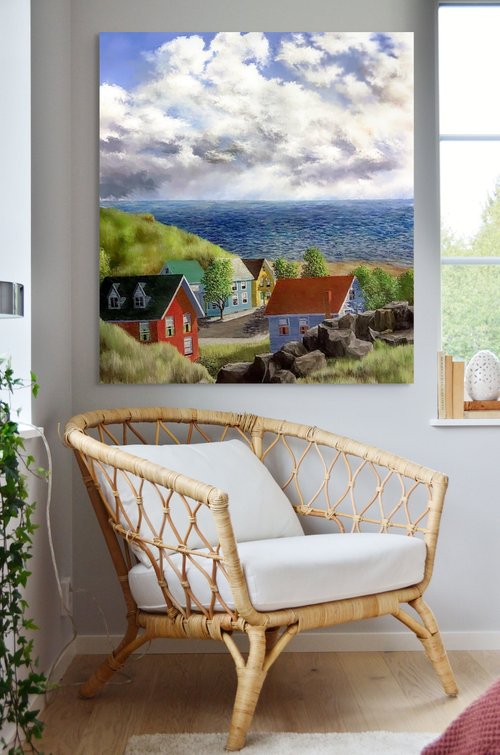 Original Paintings by Daniel Natale-View From The Grape is a original ...