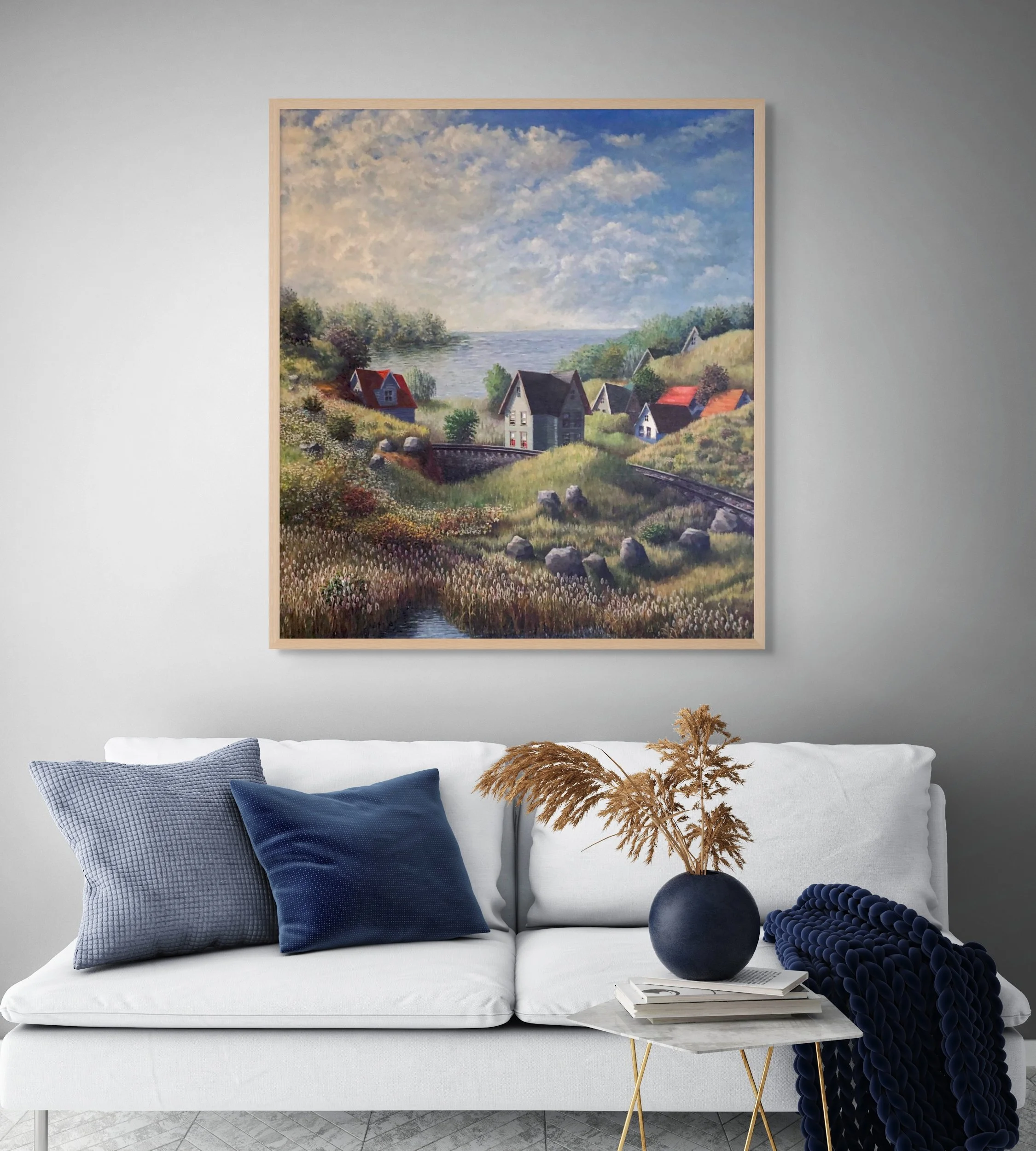 Original Paintings by Daniel Natale-View From The Grape is a original ...