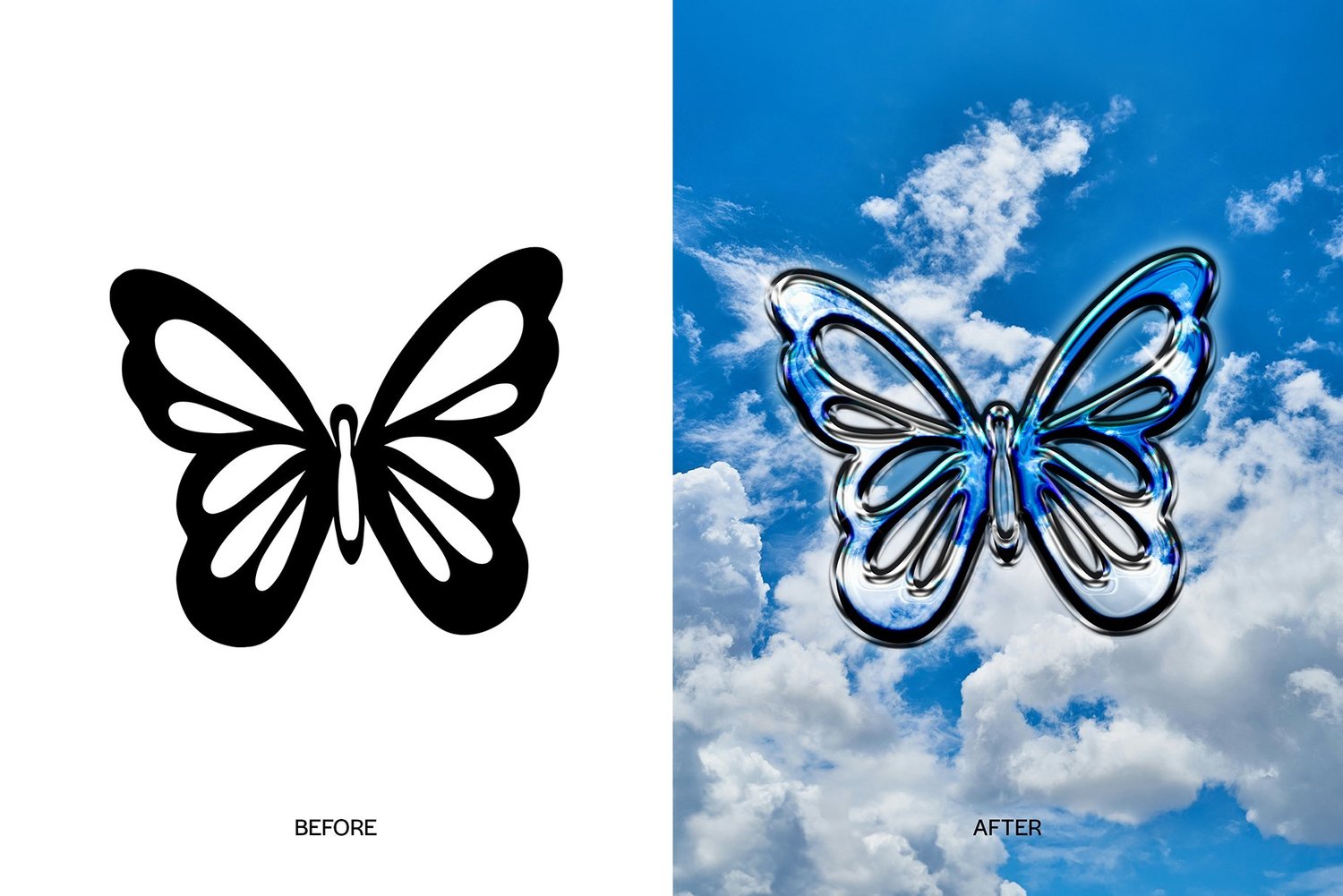 Elevate Your Designs with our Photoshop Chrome Effect | Smart Objects ...