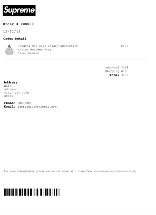 Receipts | RepReceipt.net