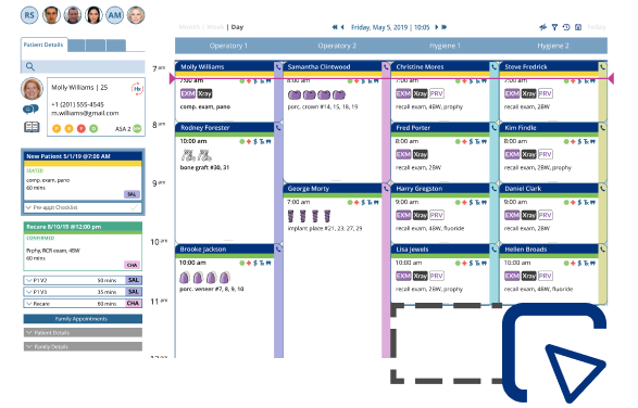Online Schedule — Oryx dental software