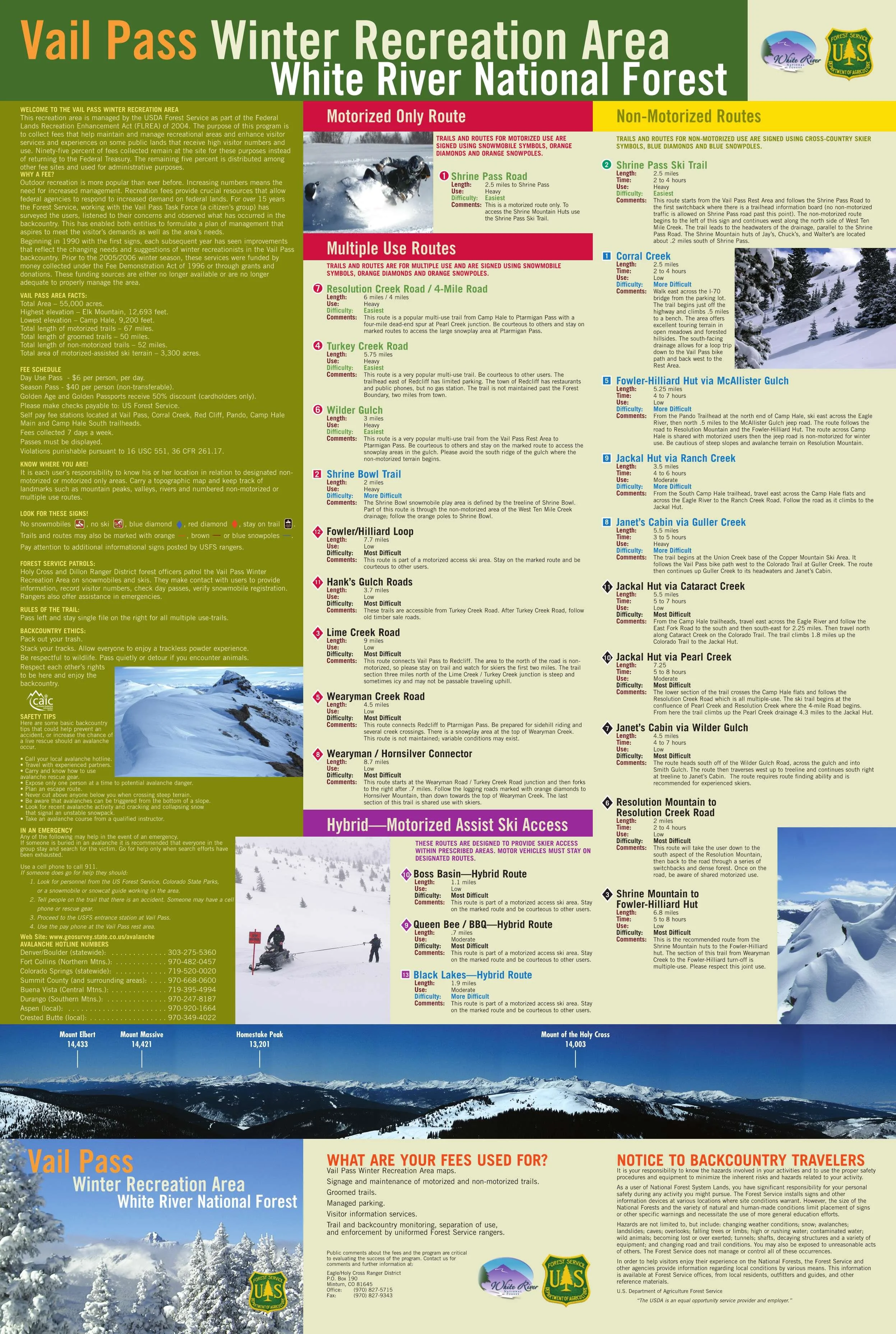 Maps and Trails — Vail Pass Winter Recreation Area