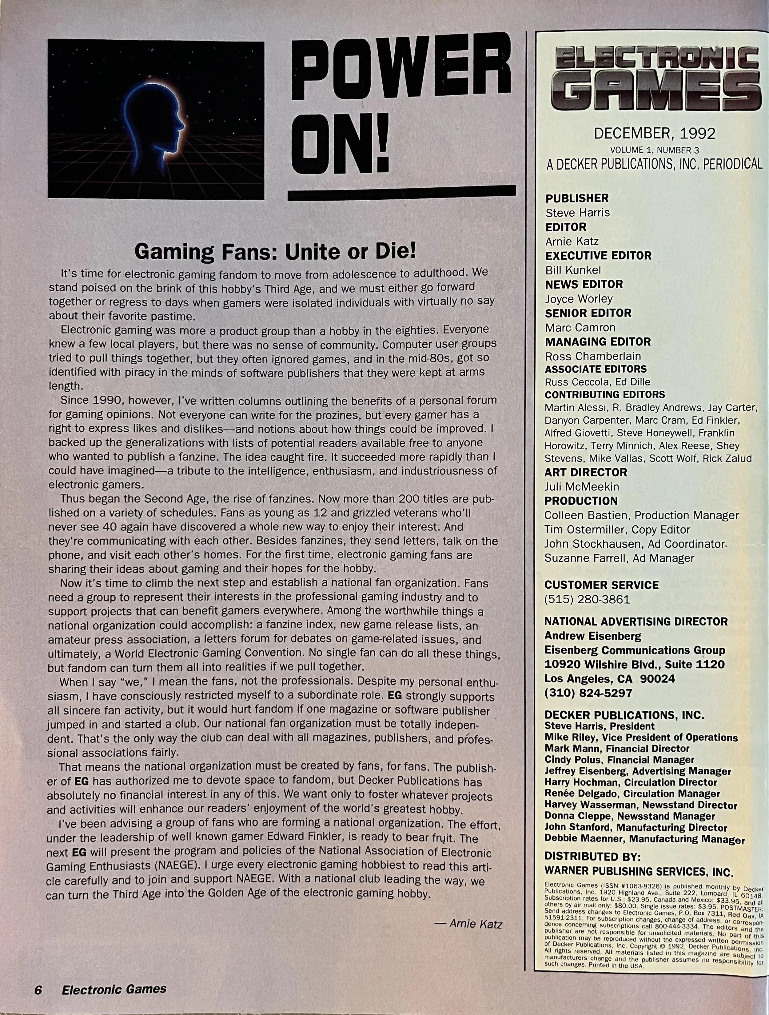 Arnie Katz on video games fanzines and fandom — Forgotten Worlds