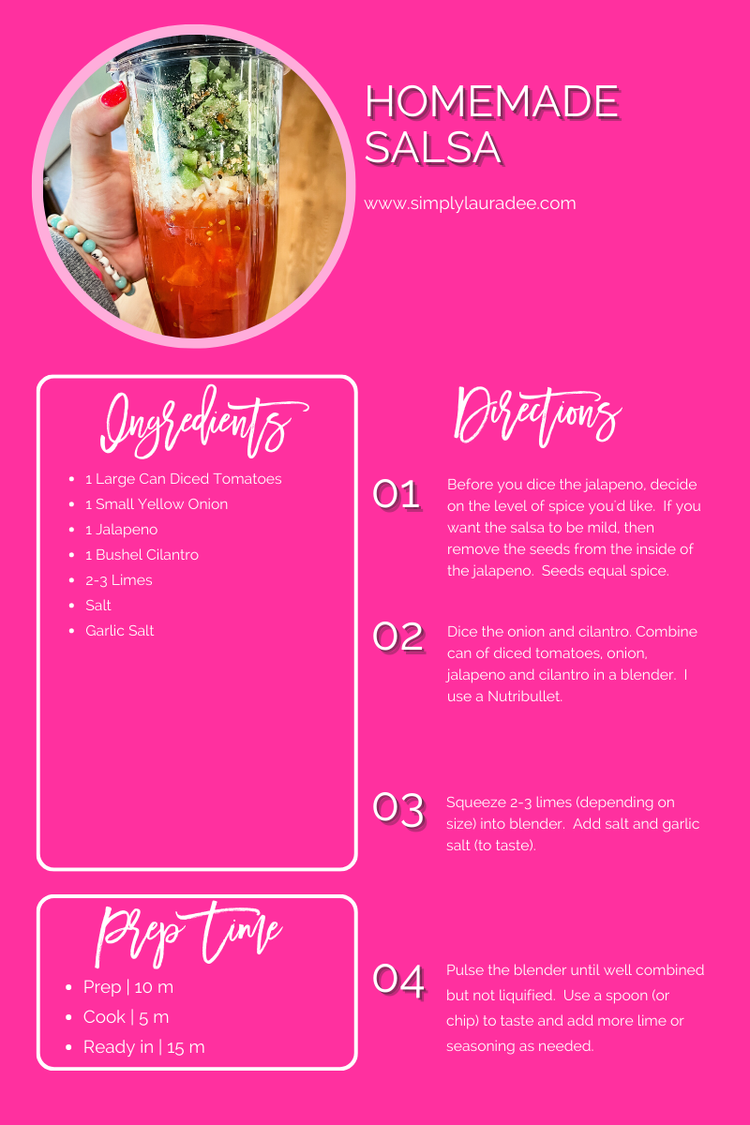 HOMEMADE SALSA — Simply Laura Dee