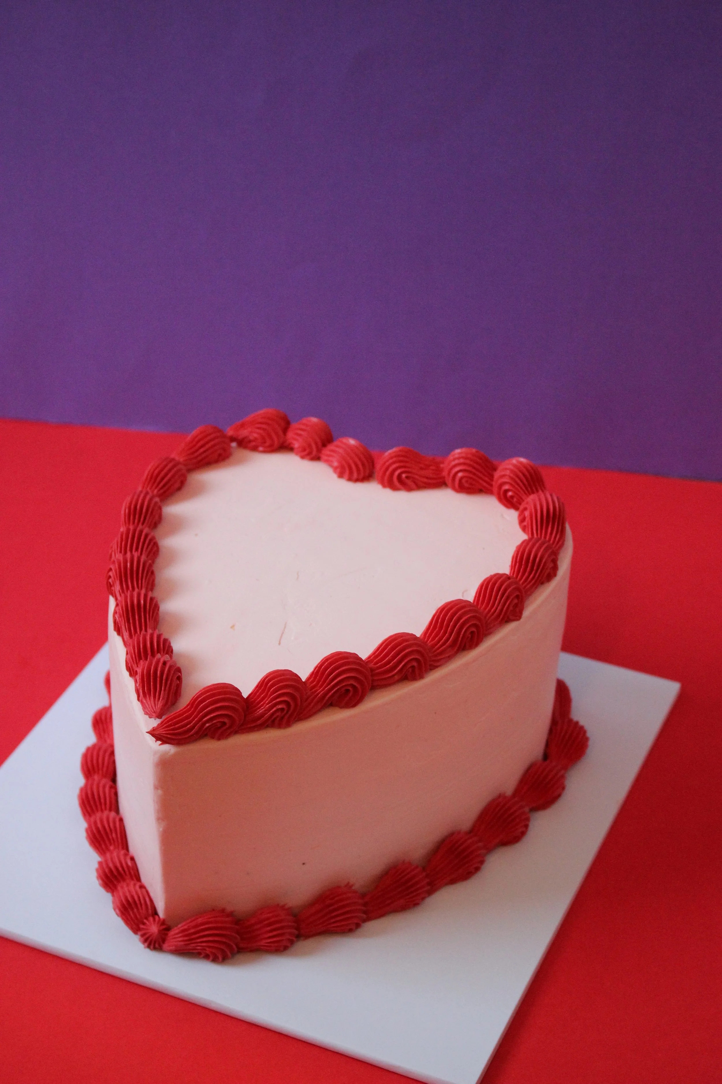 Heart Shaped Vintage Cake (Basic Flavours) — Killer Queen Patisserie