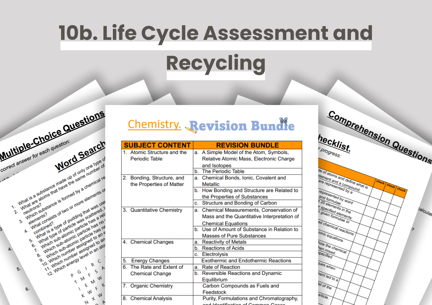 Life Cycle Assessment & Recycling — Science Makes Sense