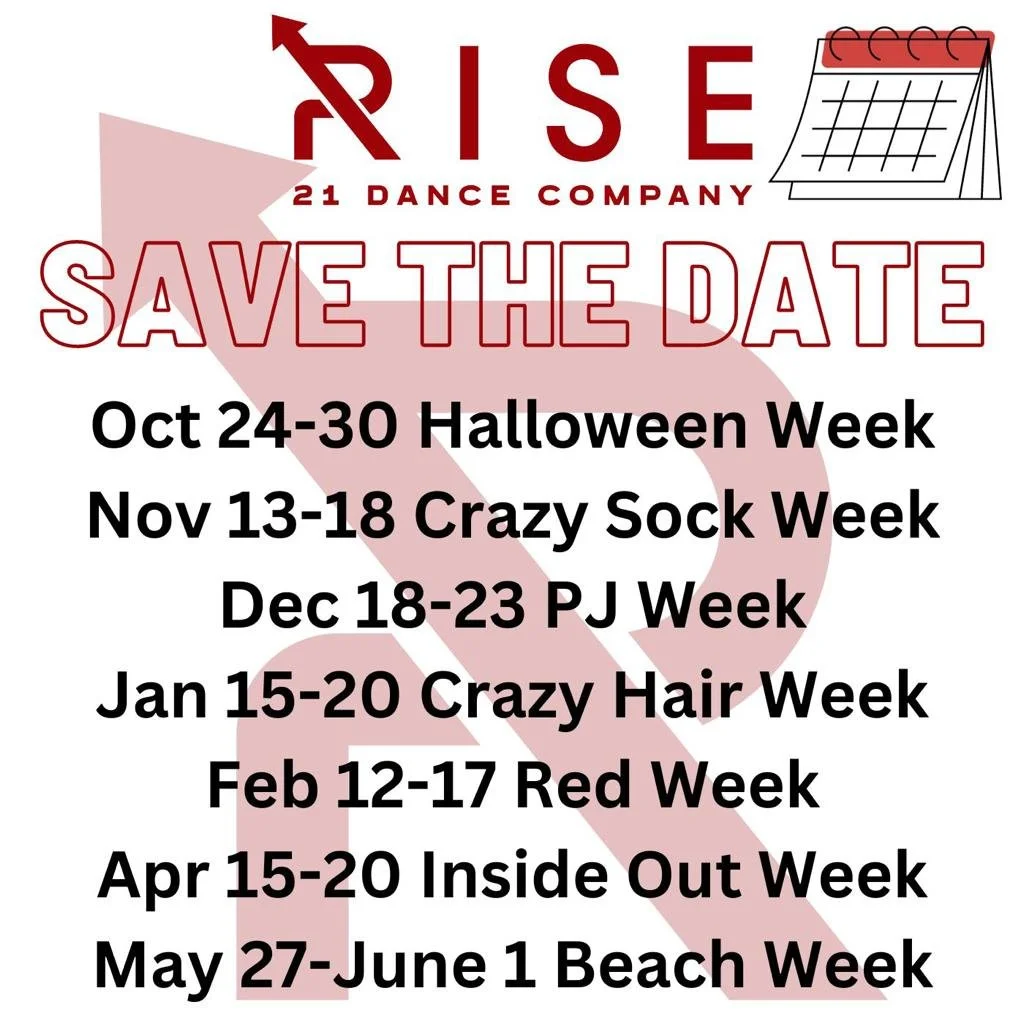 Calendar — Rise 21 Dance Company