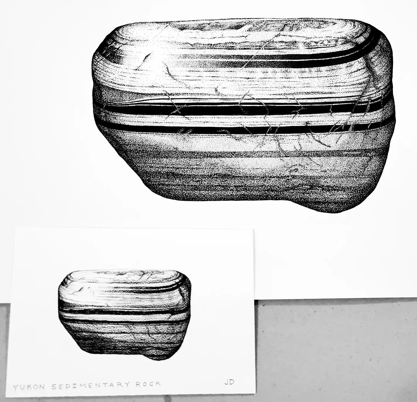 Sedimentary Rocks Drawing