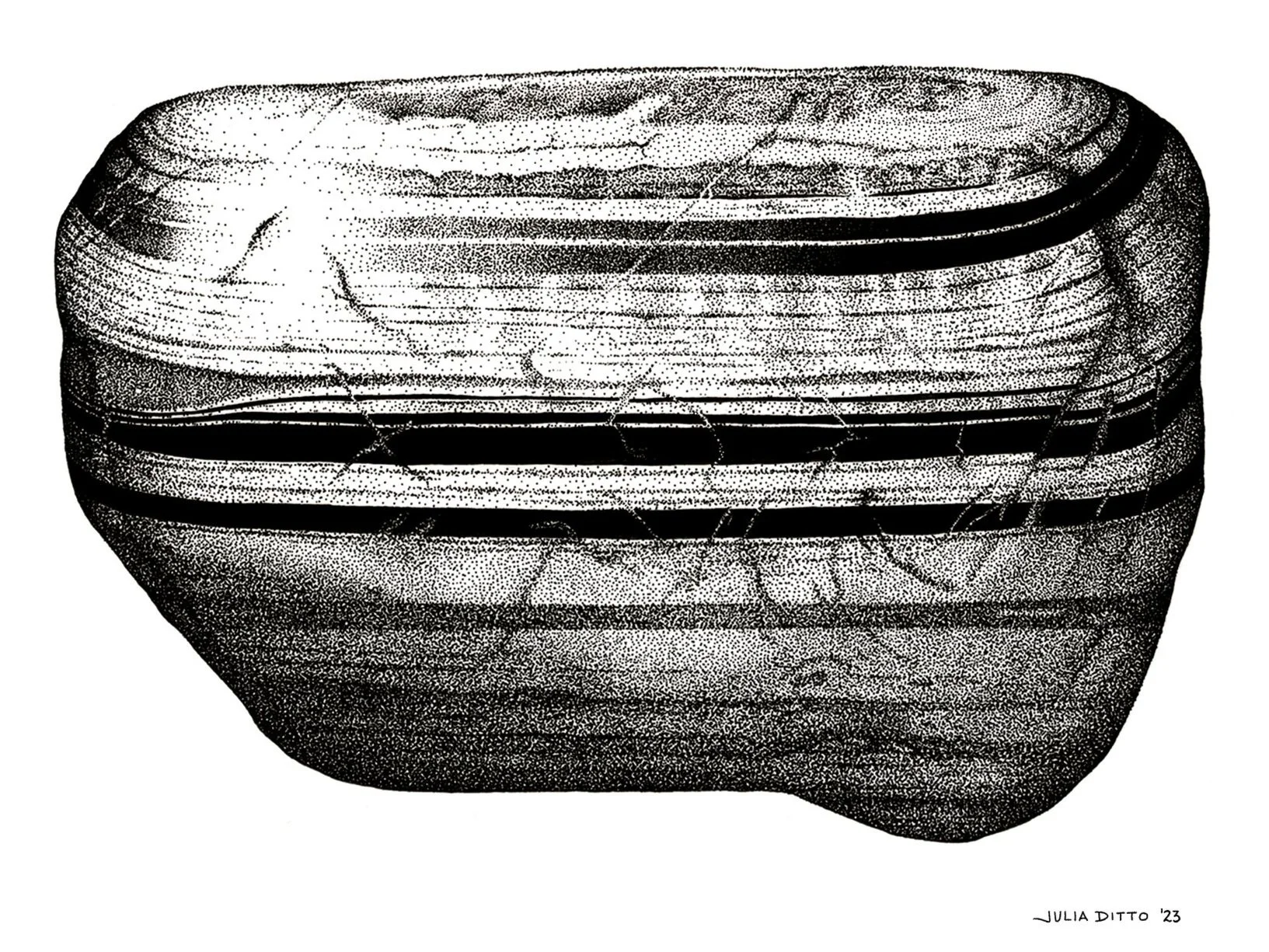 Sedimentary Rocks Drawing