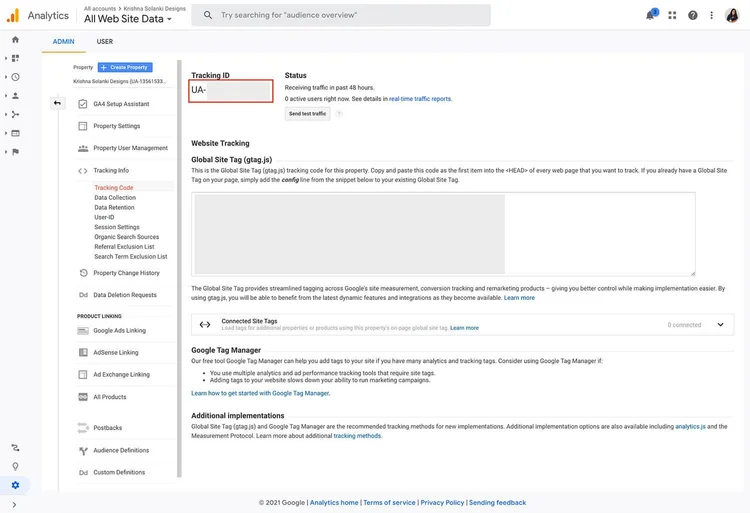 Setting up Google Analytics and connecting it to your Squarespace site